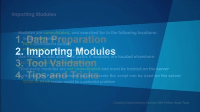 Creating Geoprocessing Services With Python Script Tools - Esri Videos ...