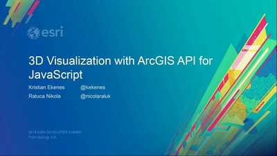 3D Visualization with the ArcGIS API for JavaScript - Esri Videos: GIS ...