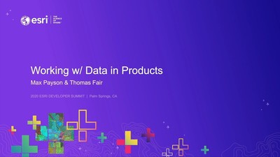Working with Data: Using Layers Across Your and Your User's GIS ...