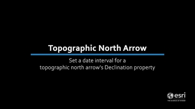 Topographic north arrow at ArcGIS Pro 3.0 - Esri Videos: GIS, Events ...