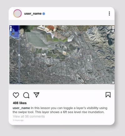 Swipe Tool Sea Level Rise GIF - Esri Videos: GIS, Events, ArcGIS ...