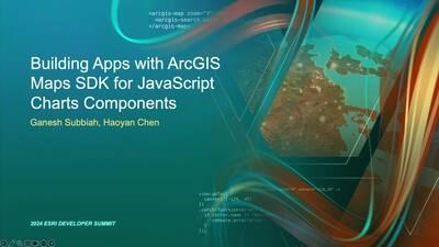 Building Apps with ArcGIS Maps SDK for JavaScript Charts Components ...