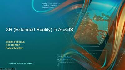 Extended Reality (XR) in ArcGIS - Esri Videos: GIS, Events, ArcGIS ...