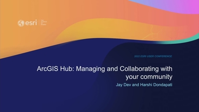 ArcGIS Hub: Managing and Collaborating with Your Community Members ...