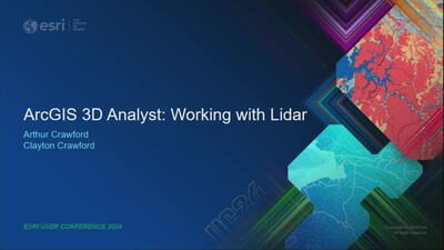 ArcGIS 3D Analyst: Working with Lidar - Esri Videos: GIS, Events ...