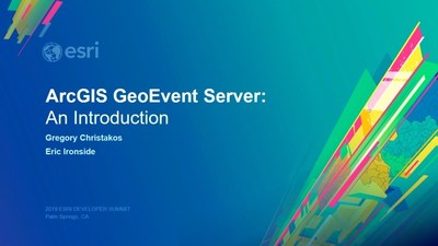 ArcGIS GeoEvent Server: An Introduction - Esri Videos: GIS, Events ...
