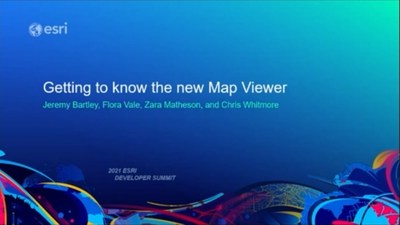 Getting to Know the New Map Viewer - Esri Videos: GIS, Events, ArcGIS ...