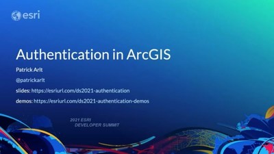 Authentication in ArcGIS - Esri Videos: GIS, Events, ArcGIS Products ...