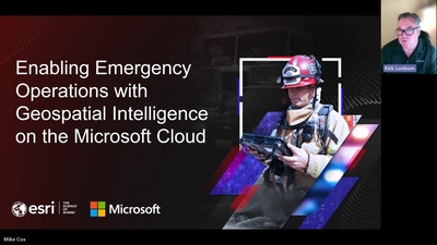 Enabling emergency operations with geospatial intelligence on the ...