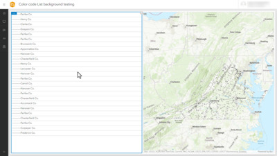 Color Code the Background of the List Element Using Arcade in ArcGIS ...
