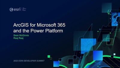 ArcGIS for Microsoft 365 and the Power Platform - Esri Videos: GIS ...