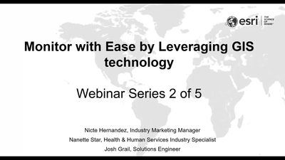 Monitor with Ease by Leveraging GIS Technology - Esri Videos: GIS ...