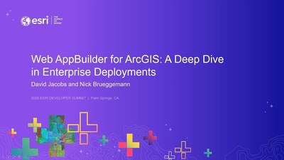Web AppBuilder for ArcGIS: A Deep Dive into Enterprise Deployment ...