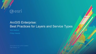 Best Practices for Layers and Service Types - Esri Videos: GIS, Events ...