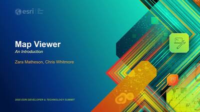 MapViewer: An Introduction - Esri Videos: GIS, Events, ArcGIS Products ...