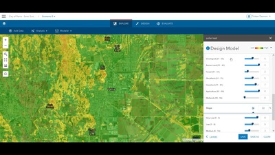ArcGIS GeoPlanner Solar Suitability Modeling: Modeler - Esri Videos ...
