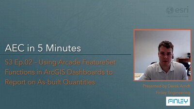 GIS for AEC in 5 min S3E02 - Using Arcade FeatureSet Functions in ...