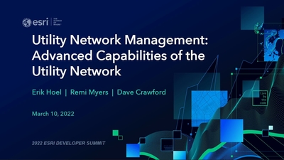 Network Management with ArcGIS: Advanced Capabilities of the Utility ...