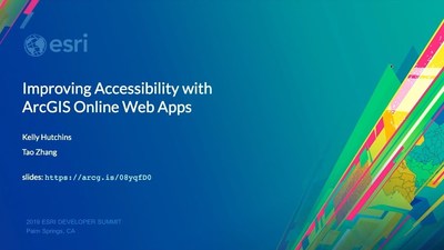 Improving Accessibility with ArcGIS Online Web Apps - Esri Videos: GIS ...