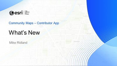 What's New in the Community Maps Contributor App - Esri Videos: GIS ...