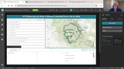 ArcGIS Experience Builder: Tips and Tricks: October 2024 - Esri Videos ...