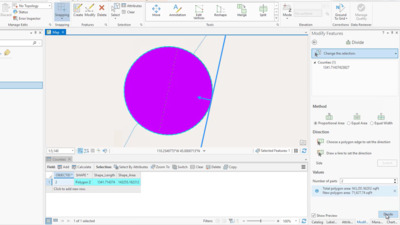 How To: Split a circle polygon in half in ArcGIS Pro - Esri Videos: GIS ...