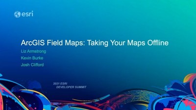ArcGIS Field Maps: Taking Your Maps Offline - Esri Videos: GIS, Events ...