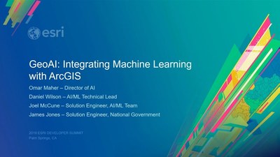 GeoAI: Integrating Machine Learning with ArcGIS - Esri Videos: GIS ...
