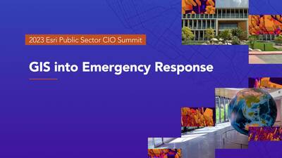 Incorporating GIS into Emergency Response - Esri Videos: GIS, Events ...