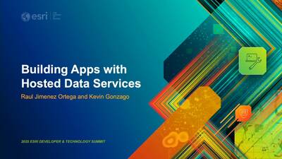 Building Apps with Hosted Data Services - Esri Videos: GIS, Events ...
