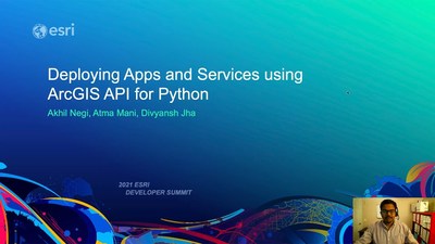 Deploying Apps and Services with ArcGIS API for Python - Esri Videos ...