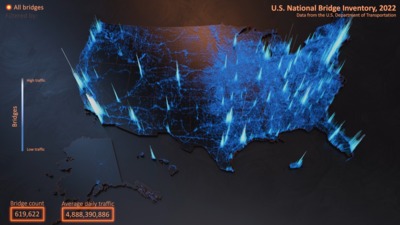 Animated Maps: U.S. National Bridge Inventory, 2022 - Esri Videos: GIS ...