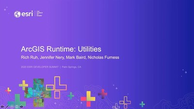 ArcGIS Runtime: Utilities - Esri Videos: GIS, Events, ArcGIS Products ...