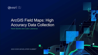 ArcGIS Field Maps: High Accuracy Data Collection - Esri Videos: GIS ...