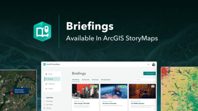 Briefings in ArcGIS StoryMaps release announcement - Esri Videos: GIS ...