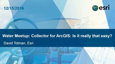 Collector for ArcGIS. Is it really that easy? - Esri Videos: GIS ...