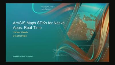 ArcGIS Maps SDKs for Native Apps: Real-Time - Esri Videos: GIS, Events ...