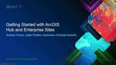 Getting Started with ArcGIS Hub and Enterprise Sites - Esri Videos: GIS ...