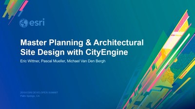 Master Planning & Architectural Site Design with CityEngine - Esri ...
