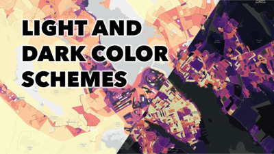 Light and dark color schemes - Esri Videos: GIS, Events, ArcGIS ...