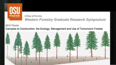 Dean Thomas Maness' Welcome: 2013 Western Forestry Graduate Research ...