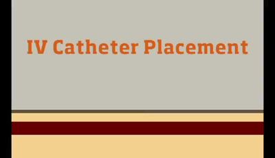IV Catheter Animation - OSU MediaSpace