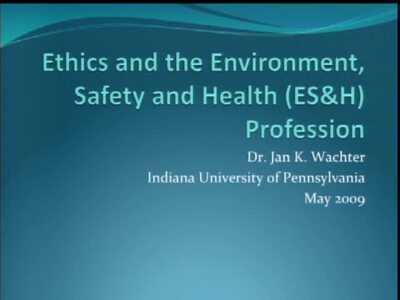 Corporate Partners Seminar (May 2009): Jan Wachter - Ethics and the ...