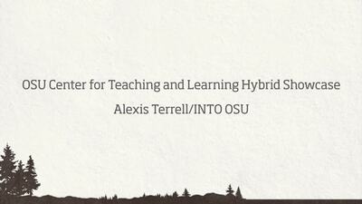December 2014 Hybrid Showcase | Alexis Terrell - ALS 161 - OSU MediaSpace