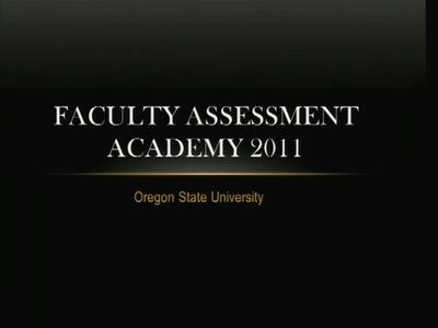 Fac Assessment Academy 2011 08 Thomas Shellhammer - OSU MediaSpace