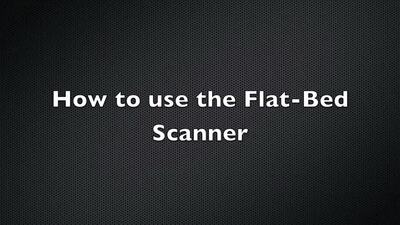Using the Flat-Bed Scanner - OSU MediaSpace