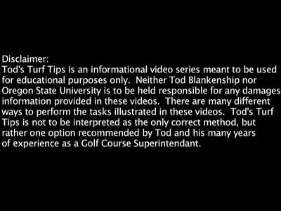 Tod's Turf Tips: Edging Bunkers - OSU MediaSpace