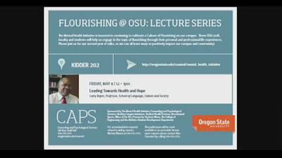 Larry Roper: Leading Towards Health and Hope - OSU MediaSpace