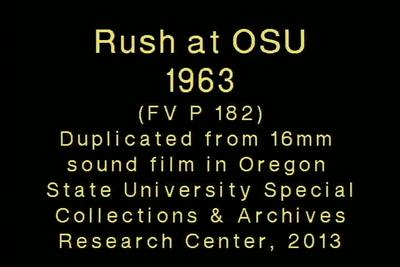 "Rush at OSU," 1963 - OSU MediaSpace