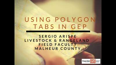 Using Polygon Tabs in GEP - OSU MediaSpace